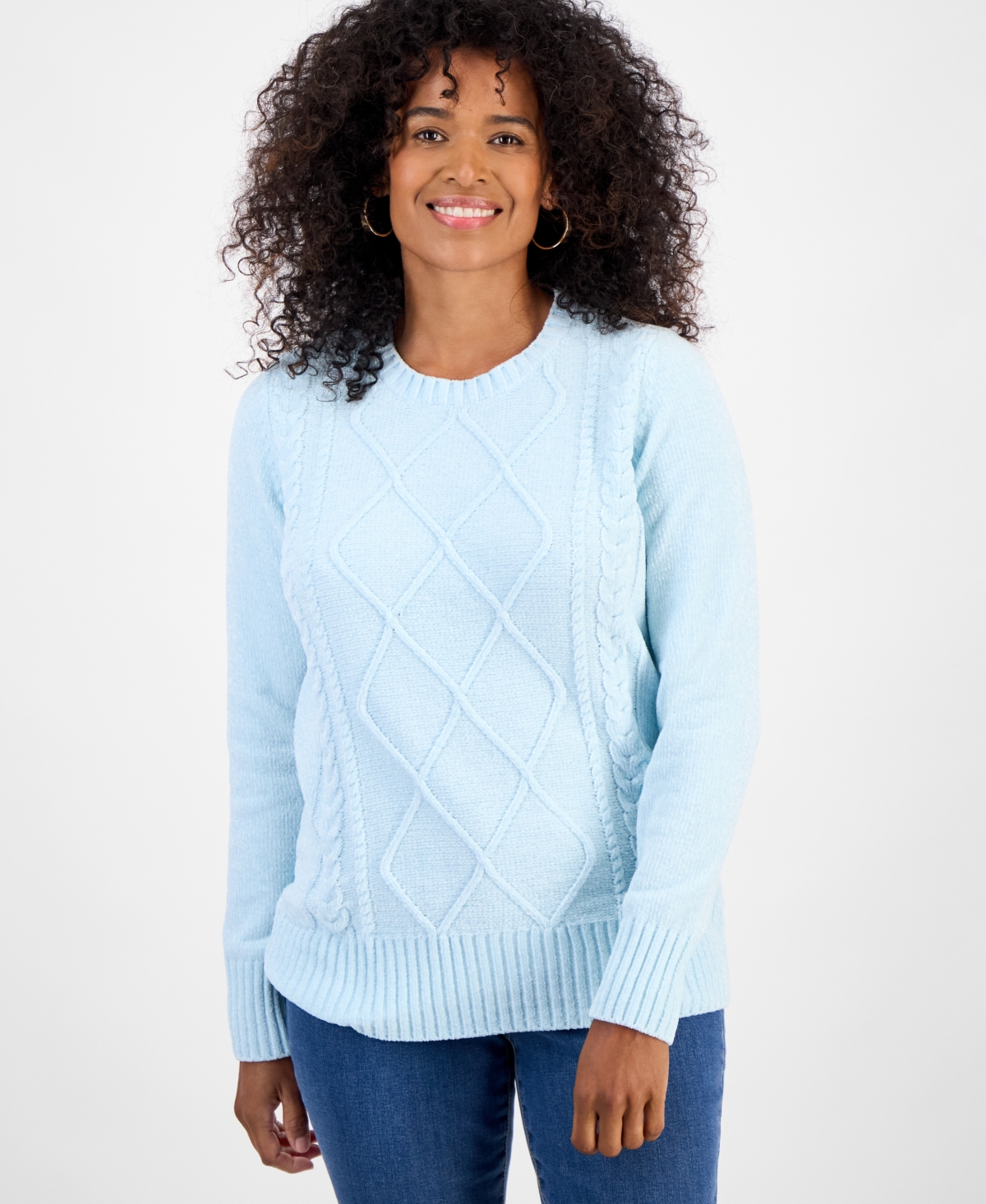 Click here for Style & Co Womens Chenille Crewneck Sweater  Macys... prices