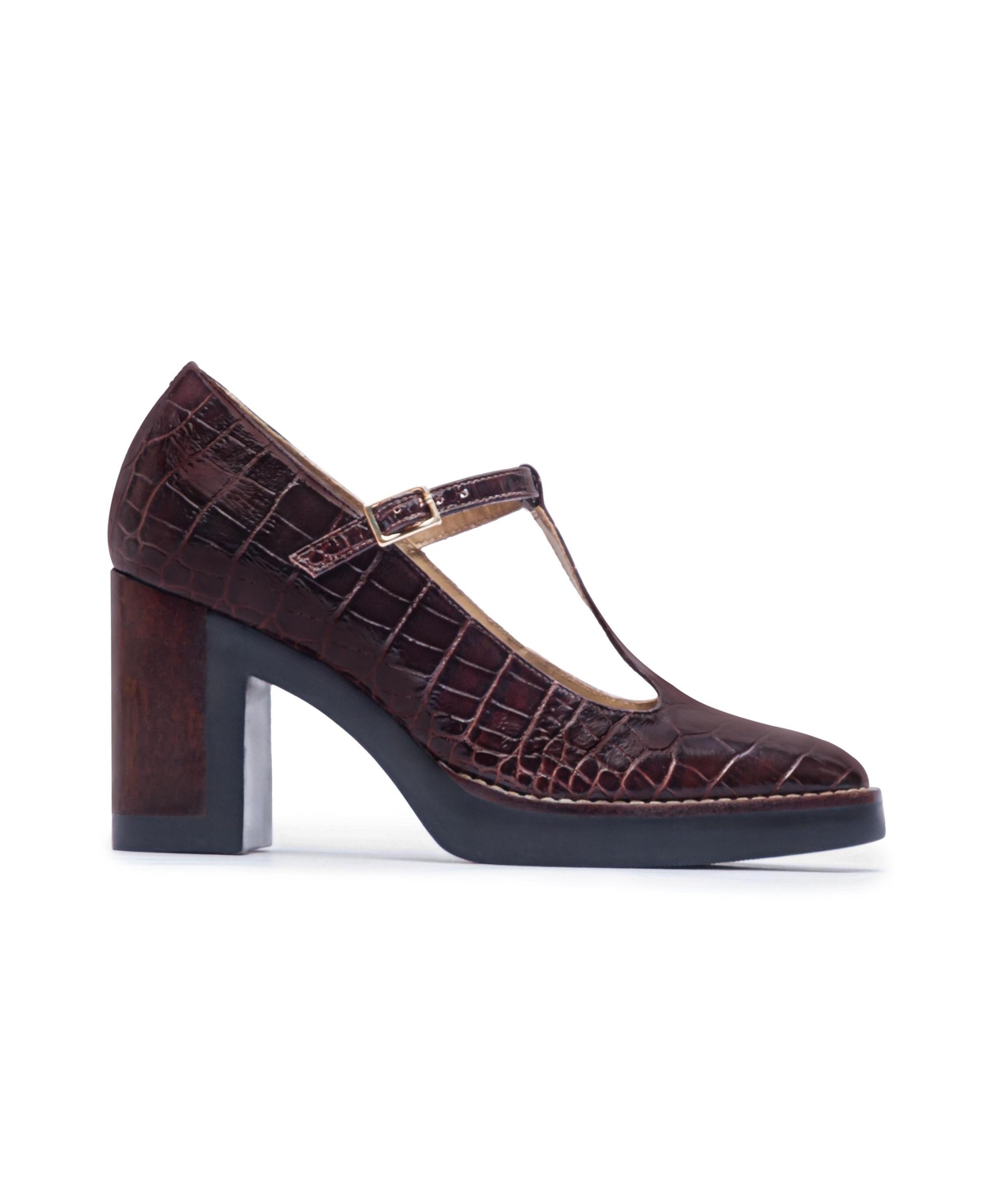 Click here for Bernardo Noto Platform Mary Jane Pump - Chocolate... prices