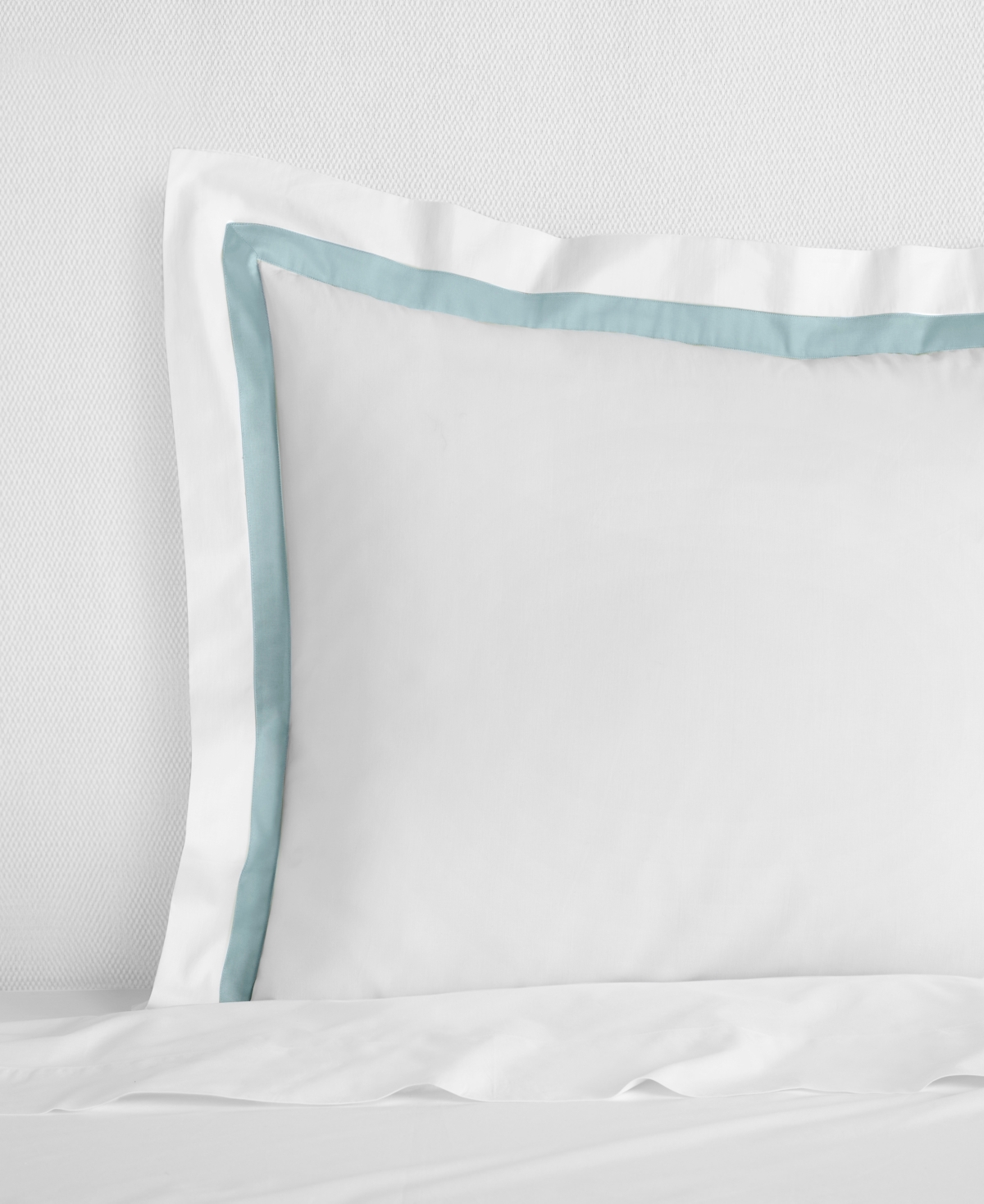 Click here for Sferra Estate Woven Cotton Sham  King - White/Pool... prices