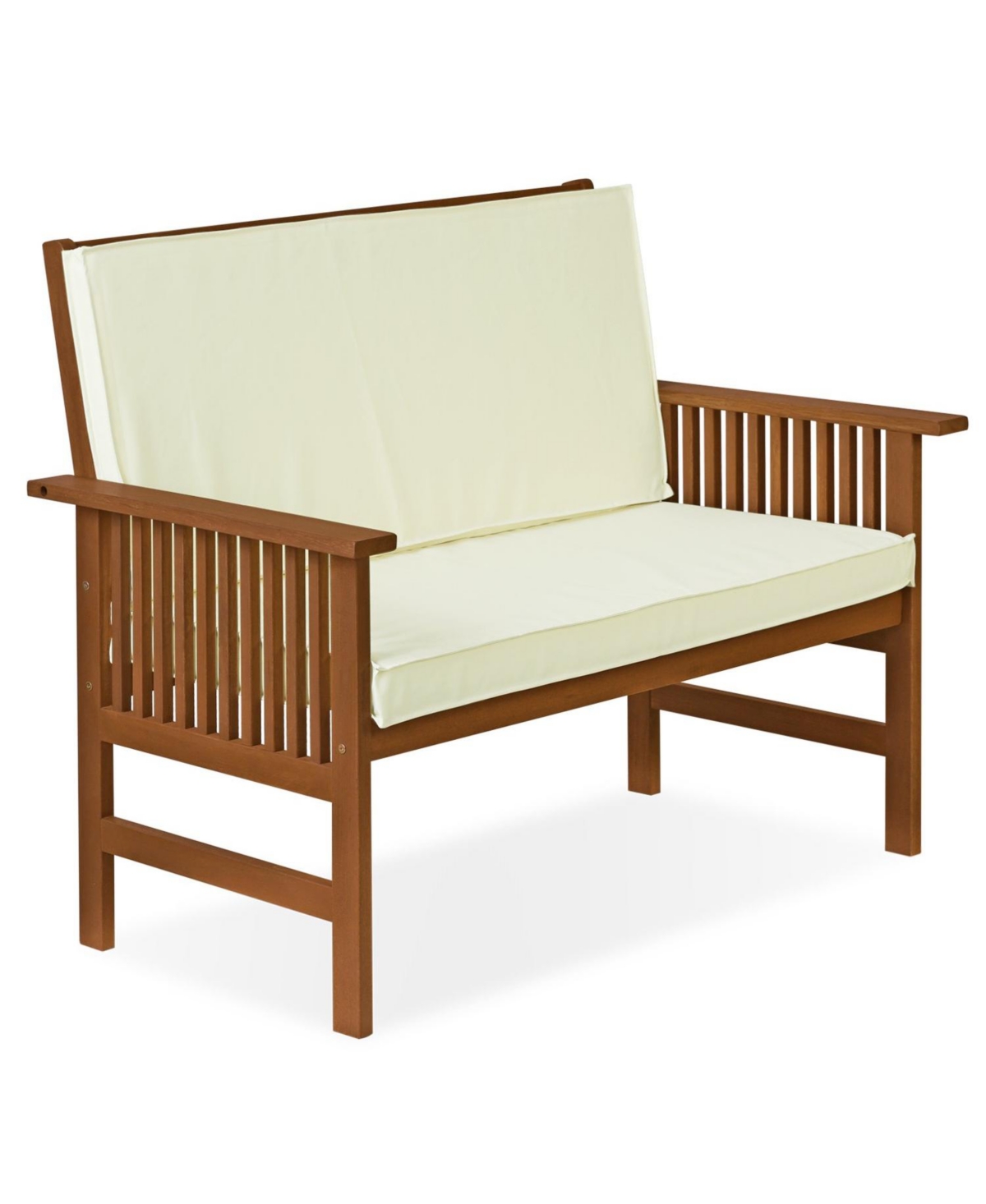 Click here for Homlux Outdoor Hardwood Patio Bench with Cushion... prices