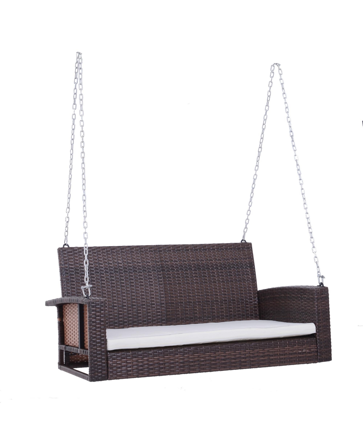 Click here for 2 Person Wicker Hanging Swing Bench  Front Porch S... prices