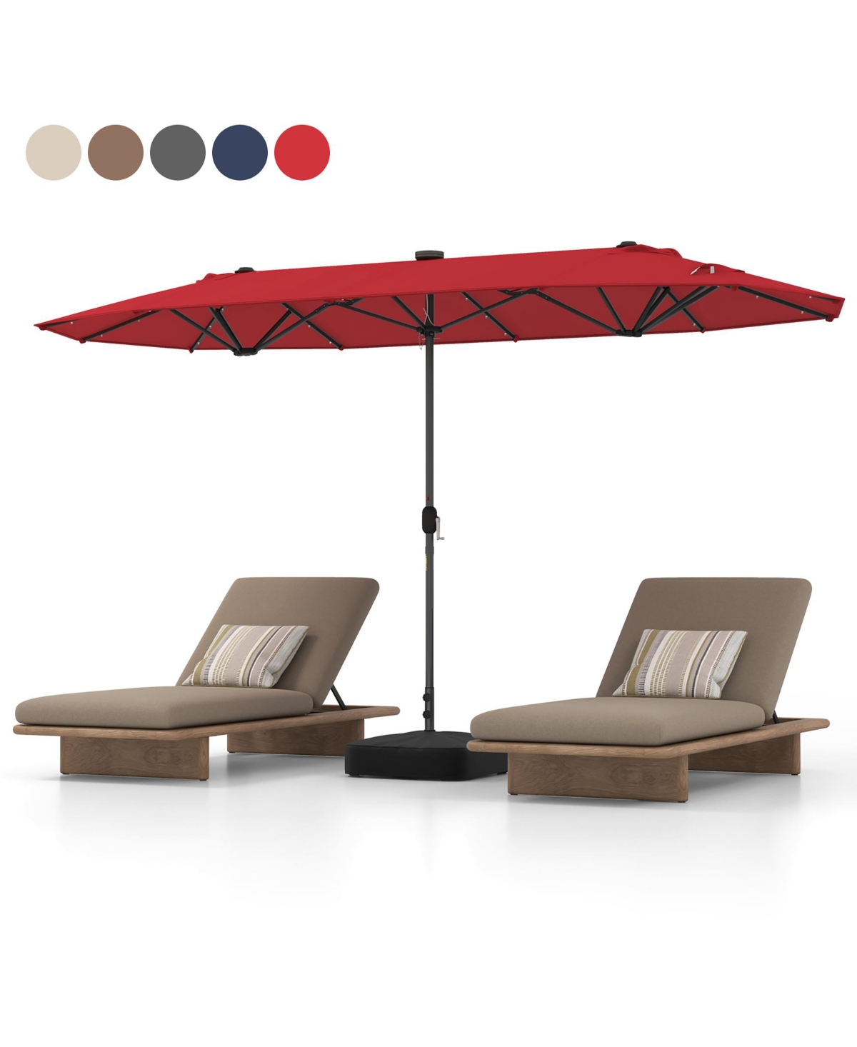 Click here for Gymax 13 Ft Patio Umbrella Double-Sided Market Umb... prices
