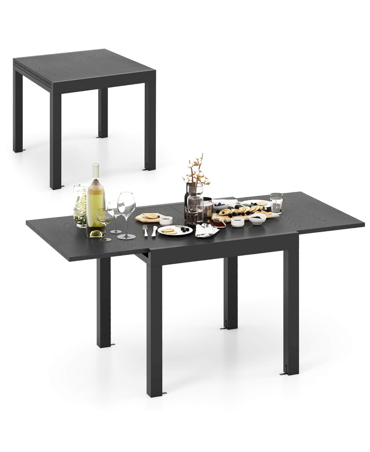 Click here for Gymax Patio Expandable Dining Table 31.5-63 Adjust... prices