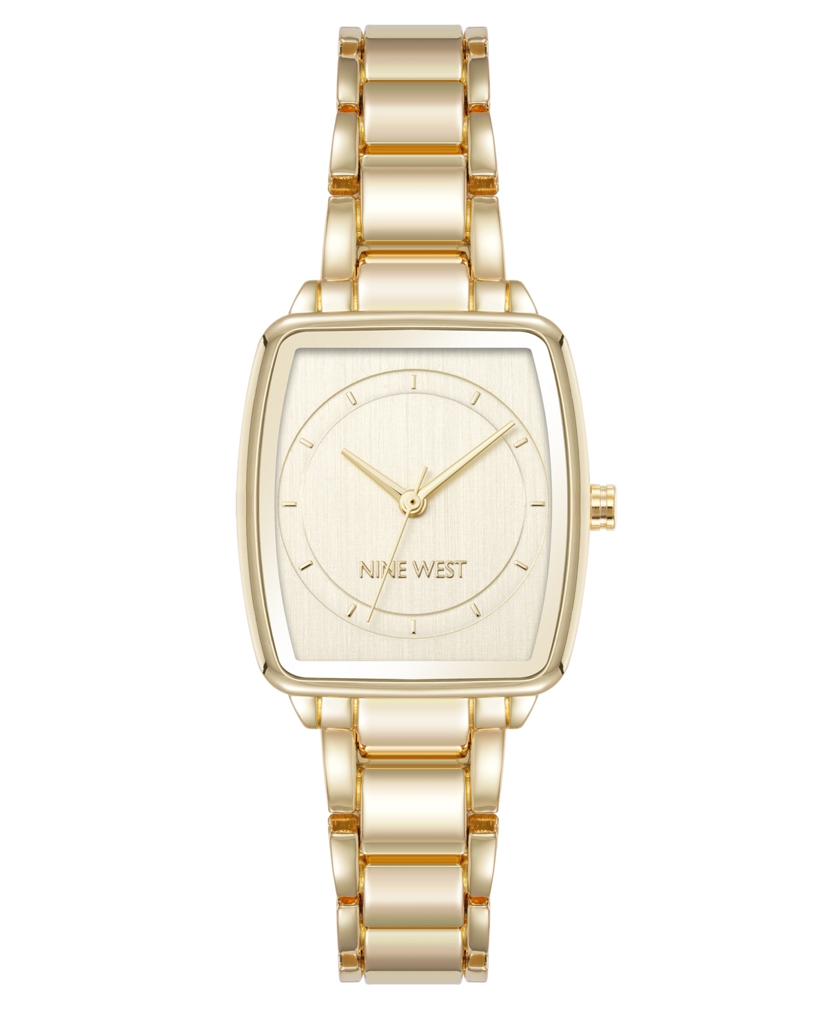 Click here for Anne Klein Womens Quartz Cushion Gold-Tone Metal A... prices