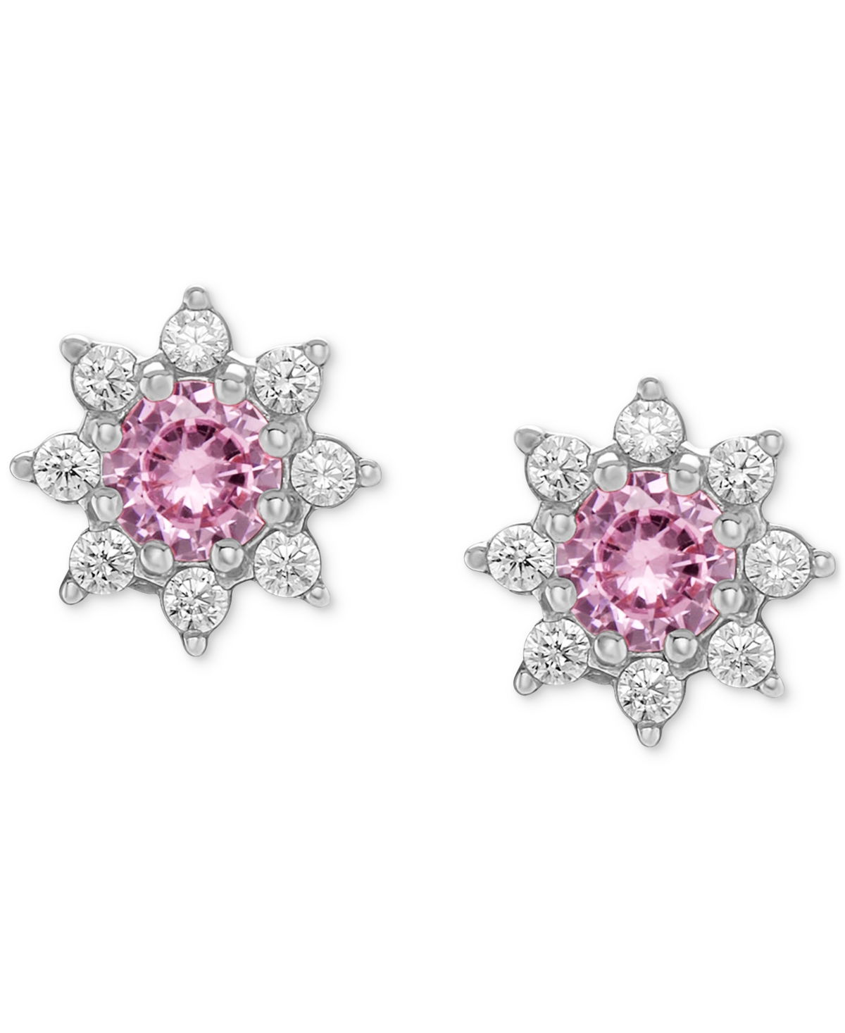 Click here for Cubic Zirconia October Birthstone Flower Stud Earr... prices