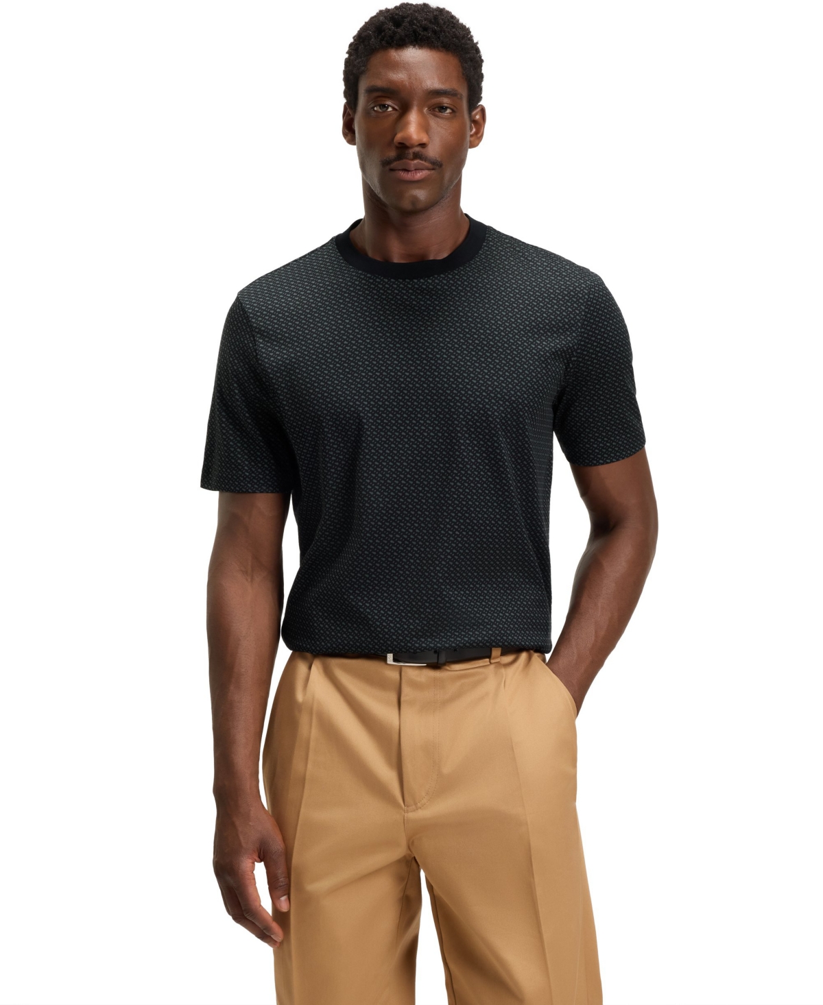 Click here for Boss by Hugo Boss Mens Mercerized-Cotton Monogram... prices