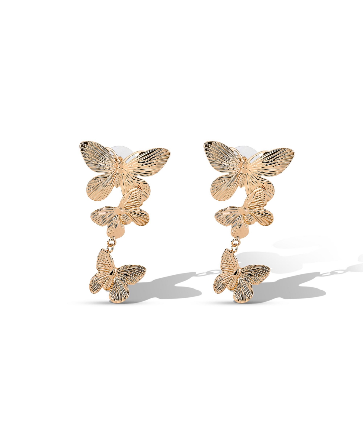 Click here for Jessica Simpson Cluster Butterfly Drop Earrings in... prices