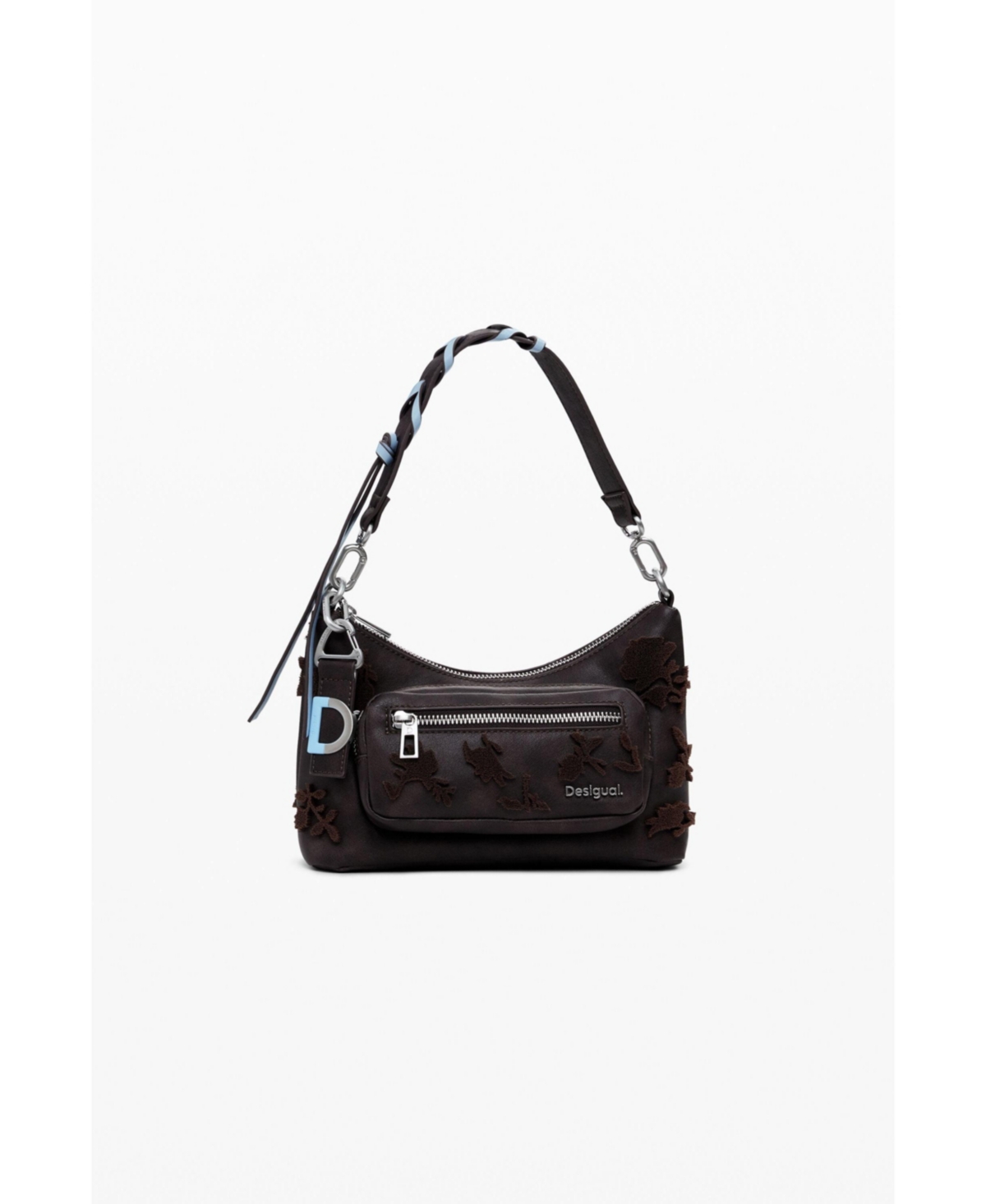Click here for Desigual Womens Small textured floral crossbody ba... prices
