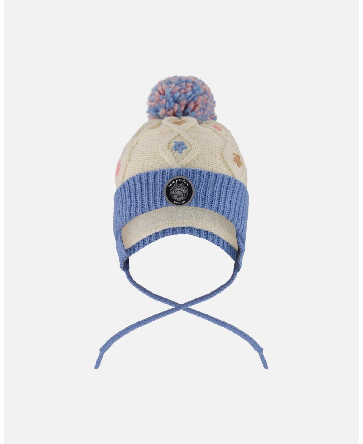 Click here for Deux par Deux Baby Girl Lined Knit Hat with Ears O... prices