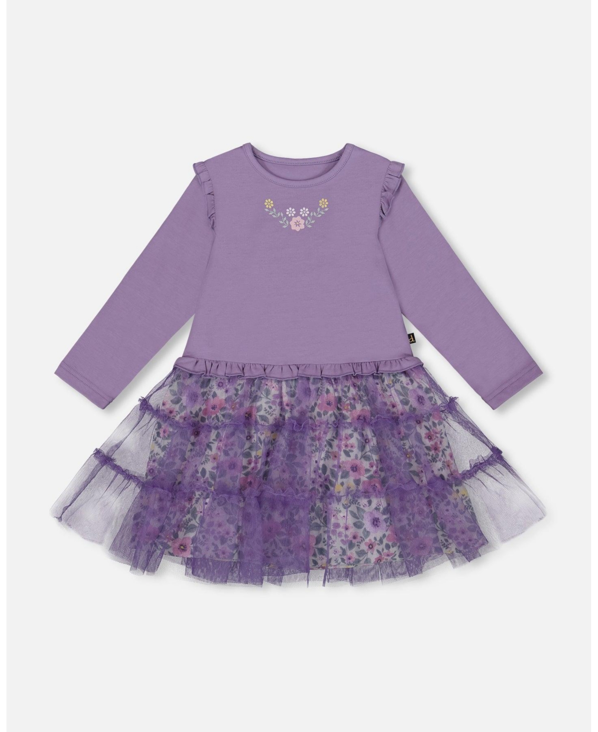 Click here for Deux par Deux Baby Girls Bi-Material Dress with Mu... prices