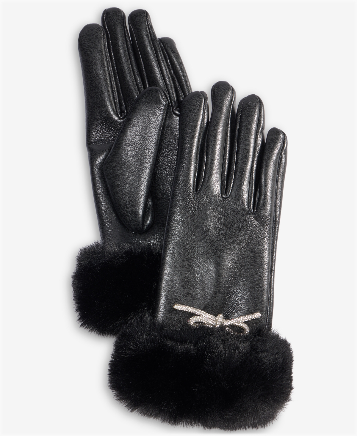 Click here for I.n.c. International Concepts Crystal Bow Faux Fur... prices
