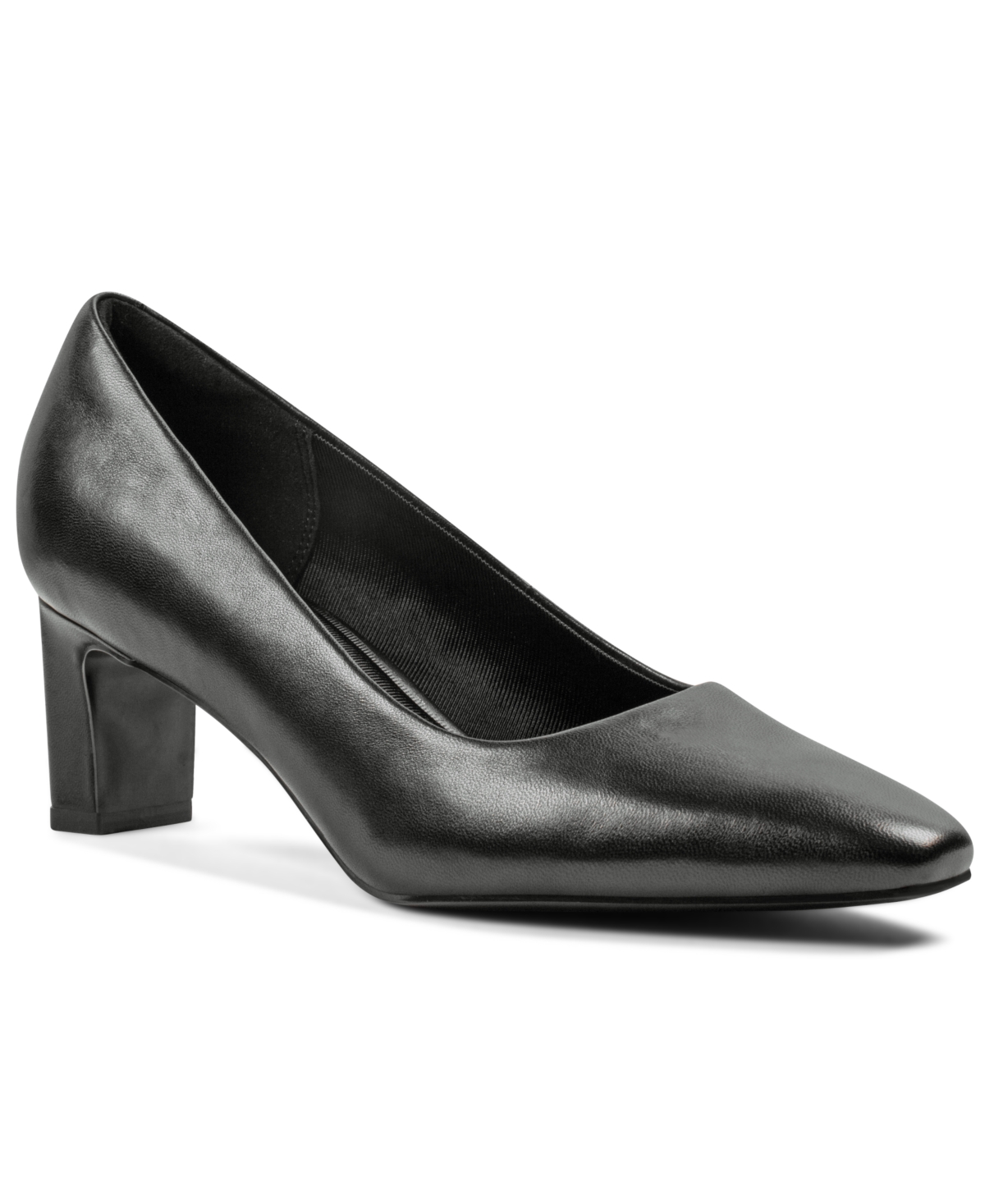 Click here for Rockport Womens Merida Block Heel Pumps - Black Le... prices
