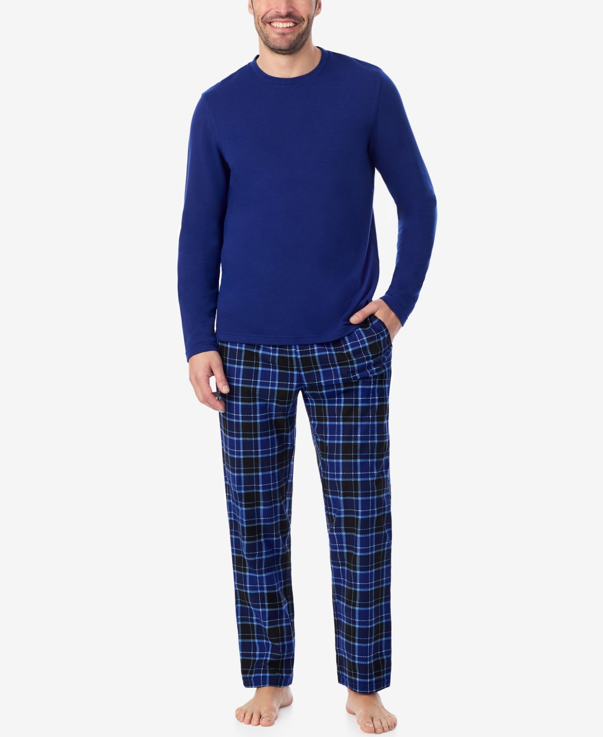 Click here for Cuddl Duds Mens Cozy Lodge Long Sleeve Pajama Set... prices