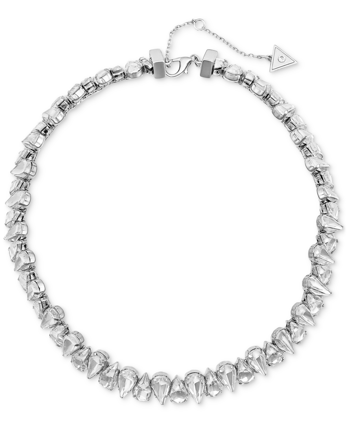 Click here for Guess Faceted Crystal Collar Necklace - Silver prices