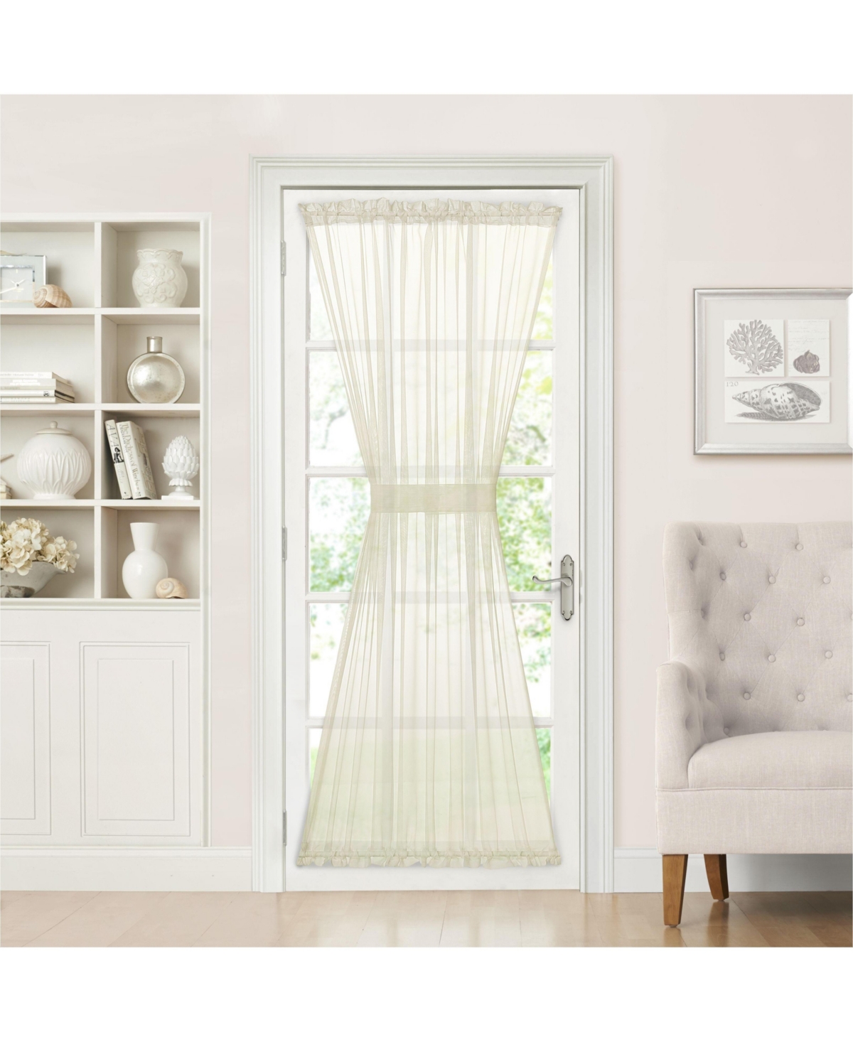 Click here for GoodGram Sheer Elegance Voile Door Panel  60 By 72... prices