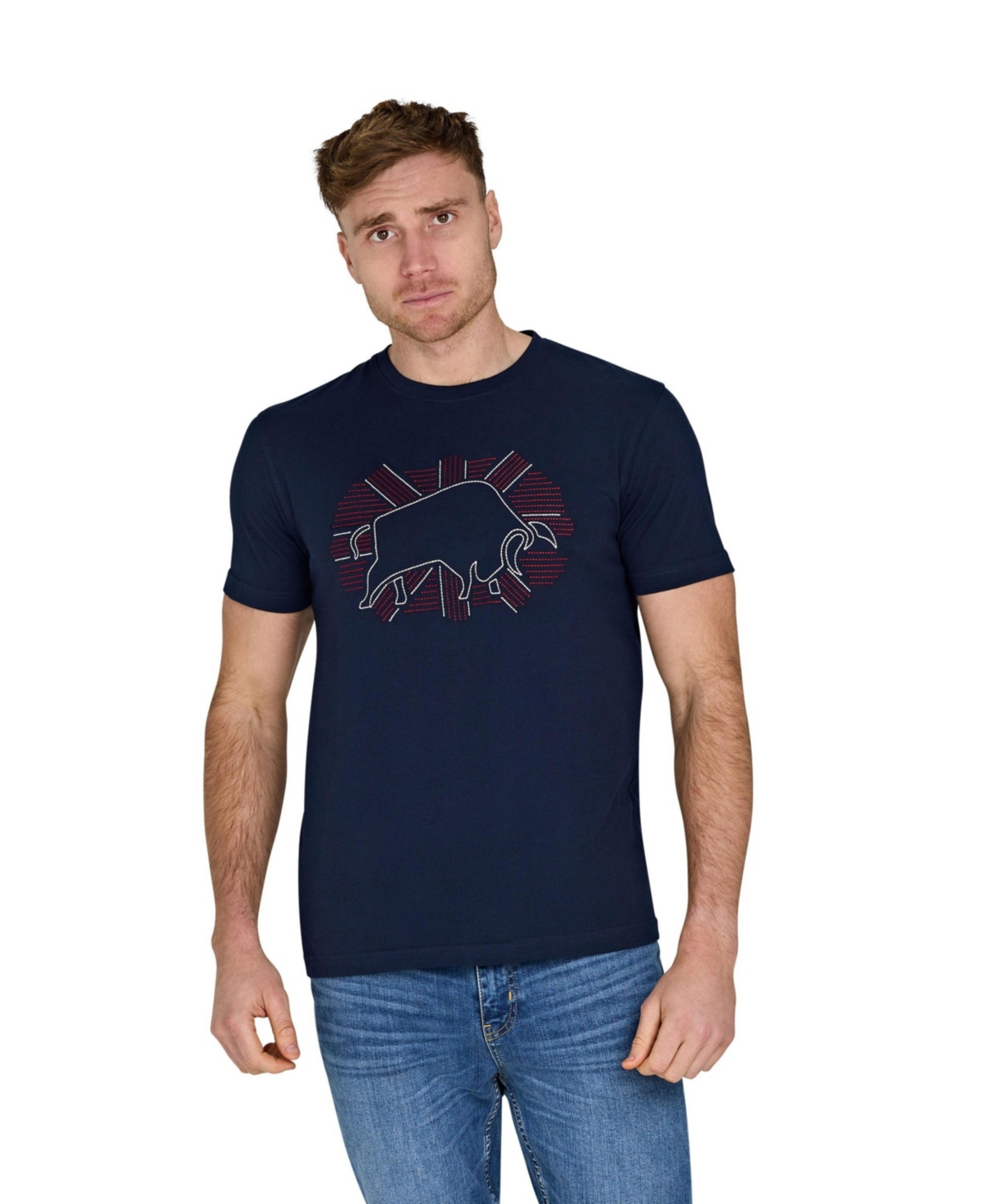Click here for Raging Bull Big Outburst Union Jack Bull T-Shirt -... prices