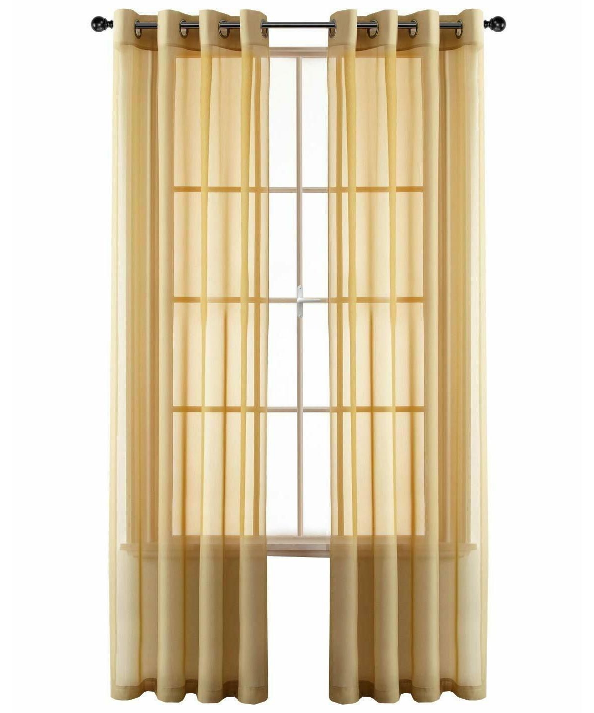 Click here for GoodGram Basic Home Grommet Top Single Sheer Windo... prices
