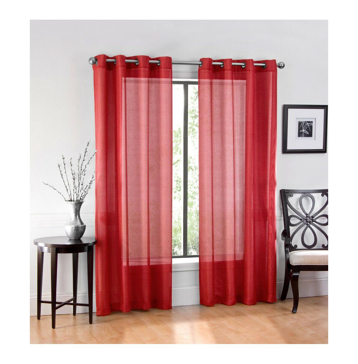 Click here for GoodGram Basic Home Grommet Top Single Sheer Windo... prices