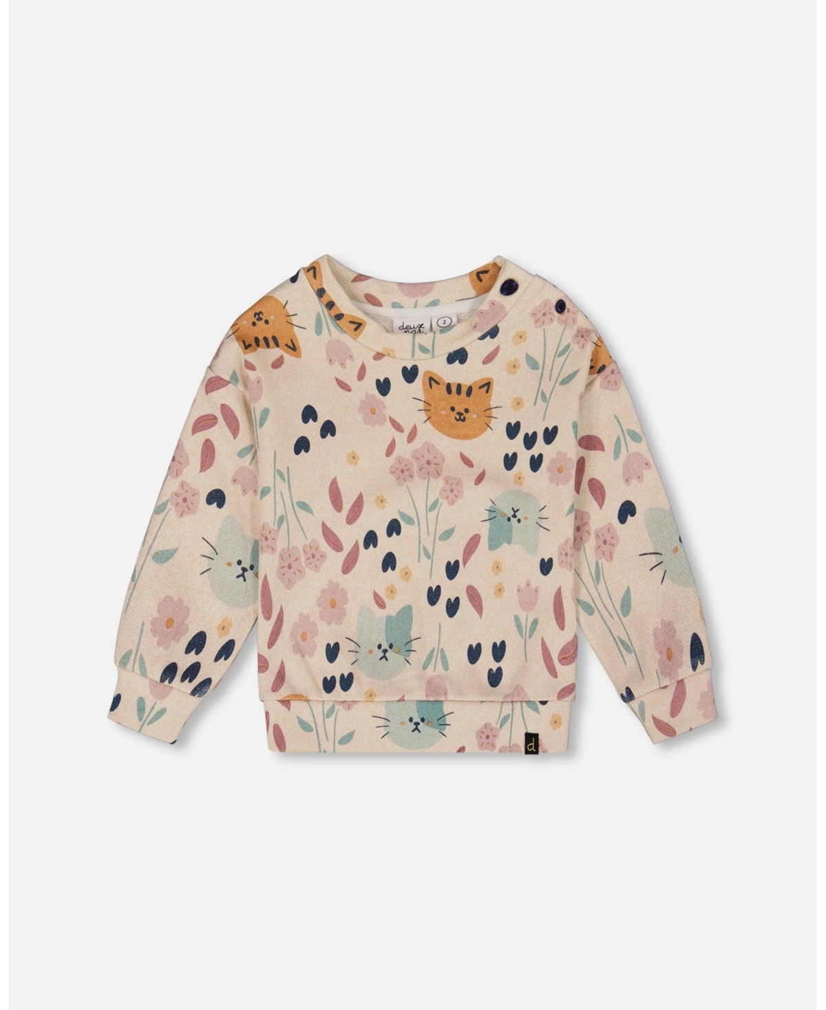 Click here for Deux par Deux Girl Glittering French Terry Sweatsh... prices