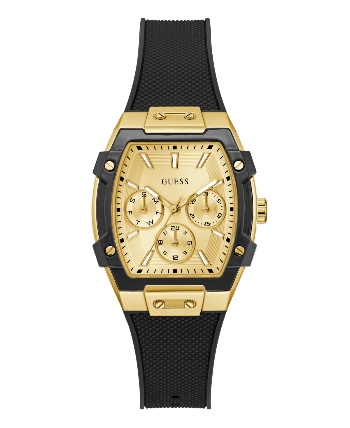 Click here for Guess Womens Black Gold Tone Multi-function Watch... prices