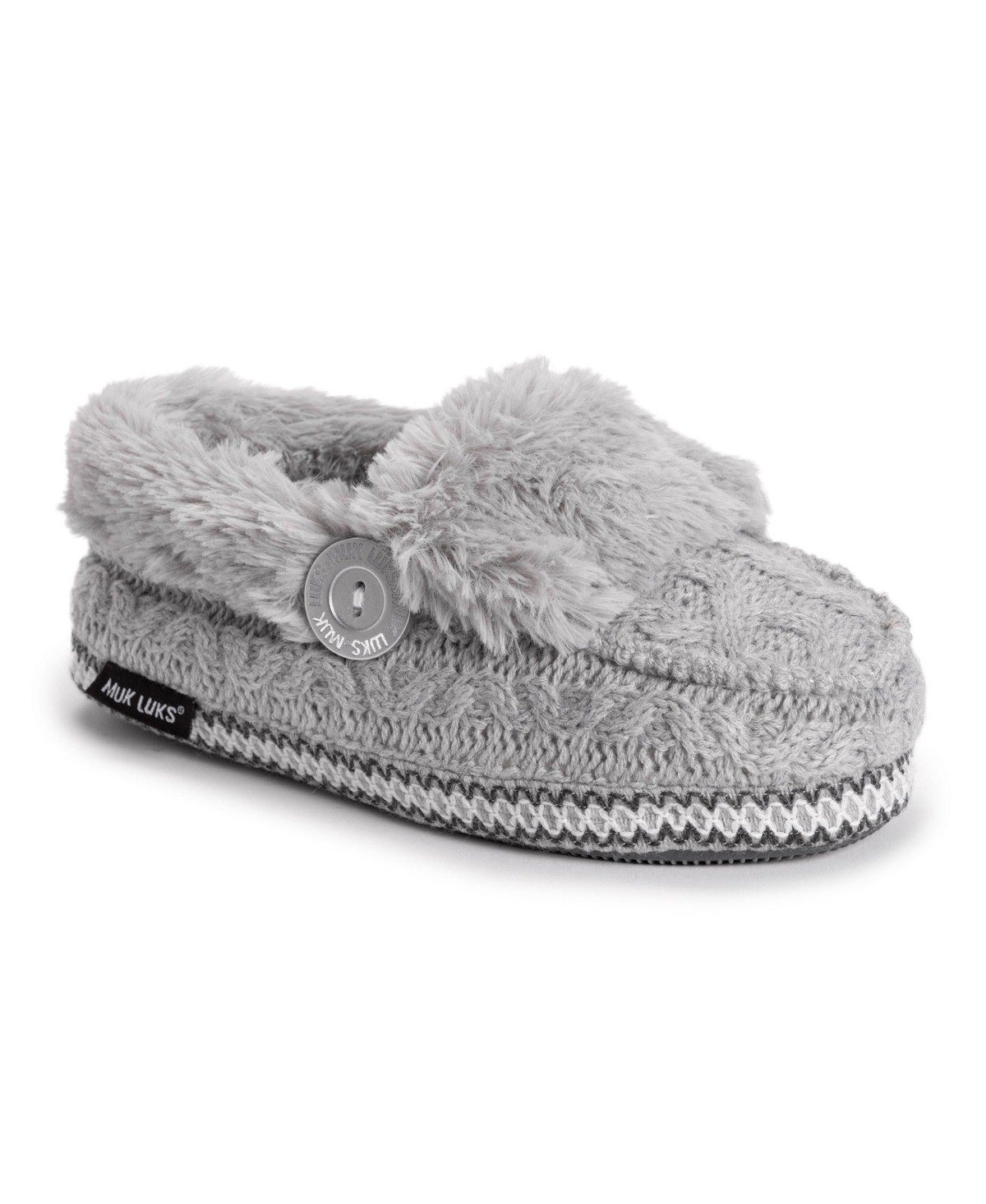 Click here for Muk Luks Womens Sequoia Moccasin - Grey prices