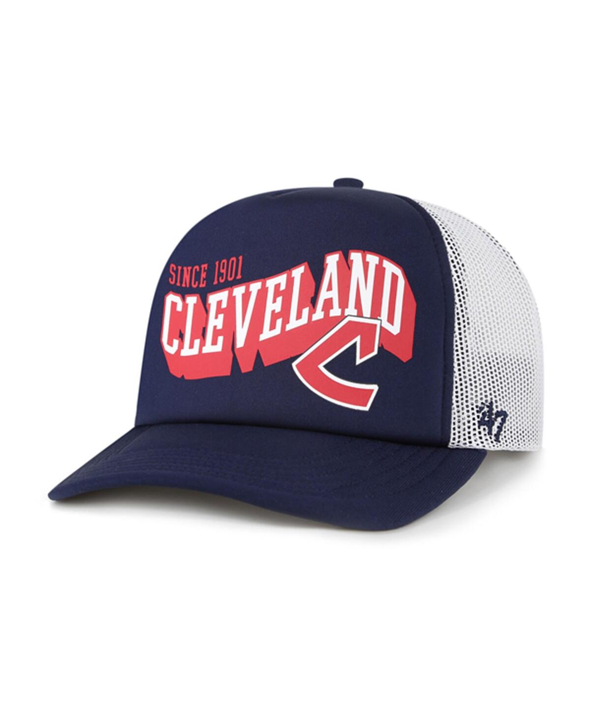 Click here for 47 Brand Mens Navy Cleveland Guardians Meander Foa... prices