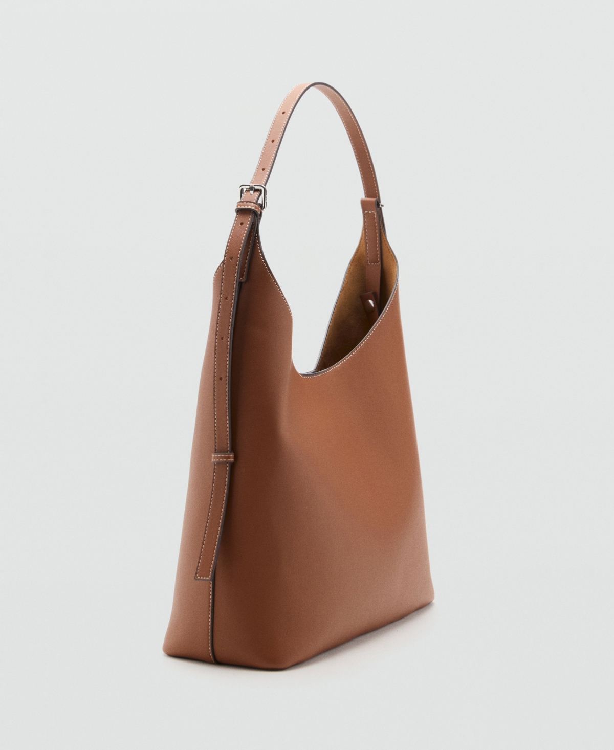 Click here for Mango Womens Buckle Shopper Bag - Leather prices