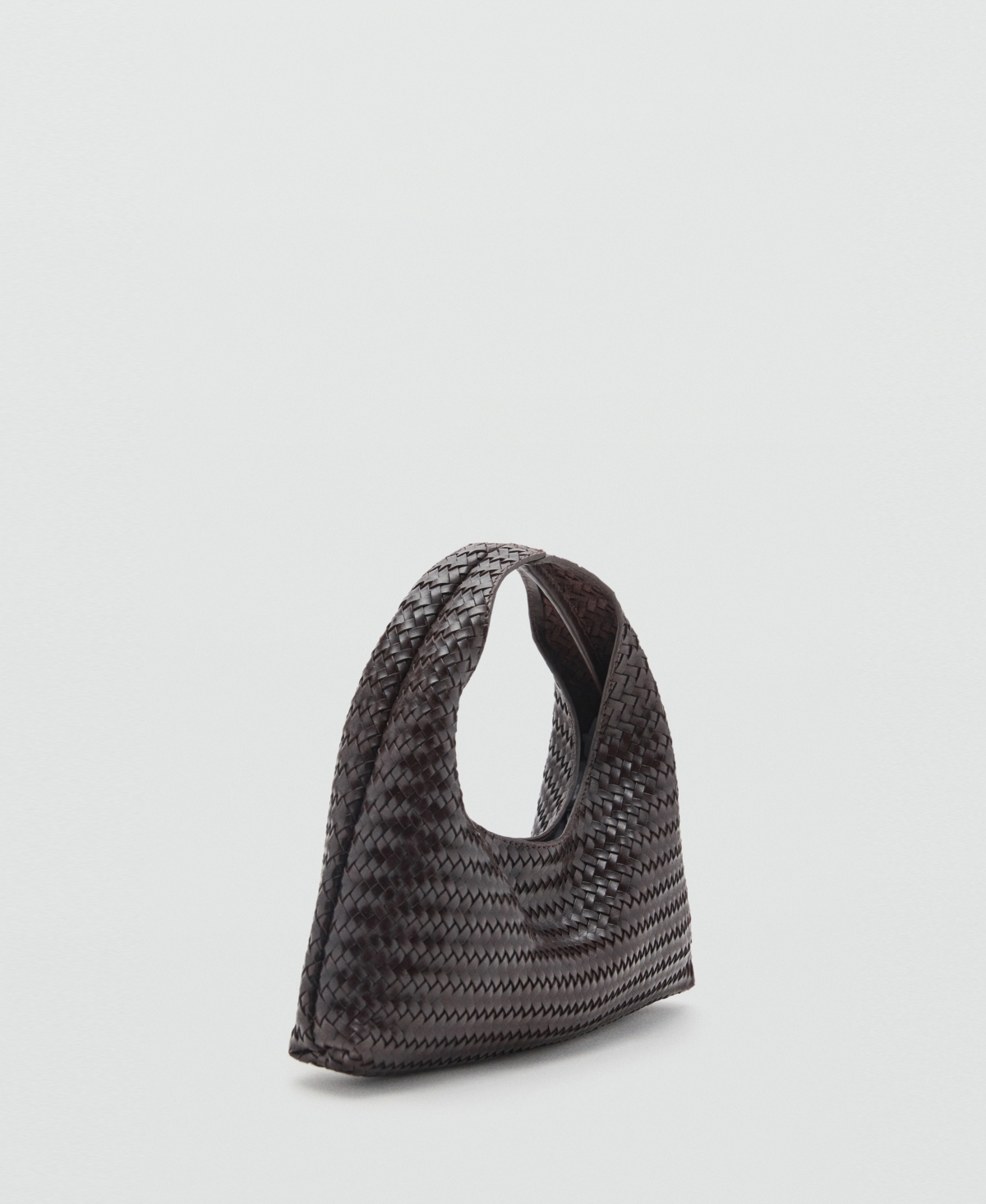 Click here for Mango Womens Braided Leather Handbag - Chocolate prices