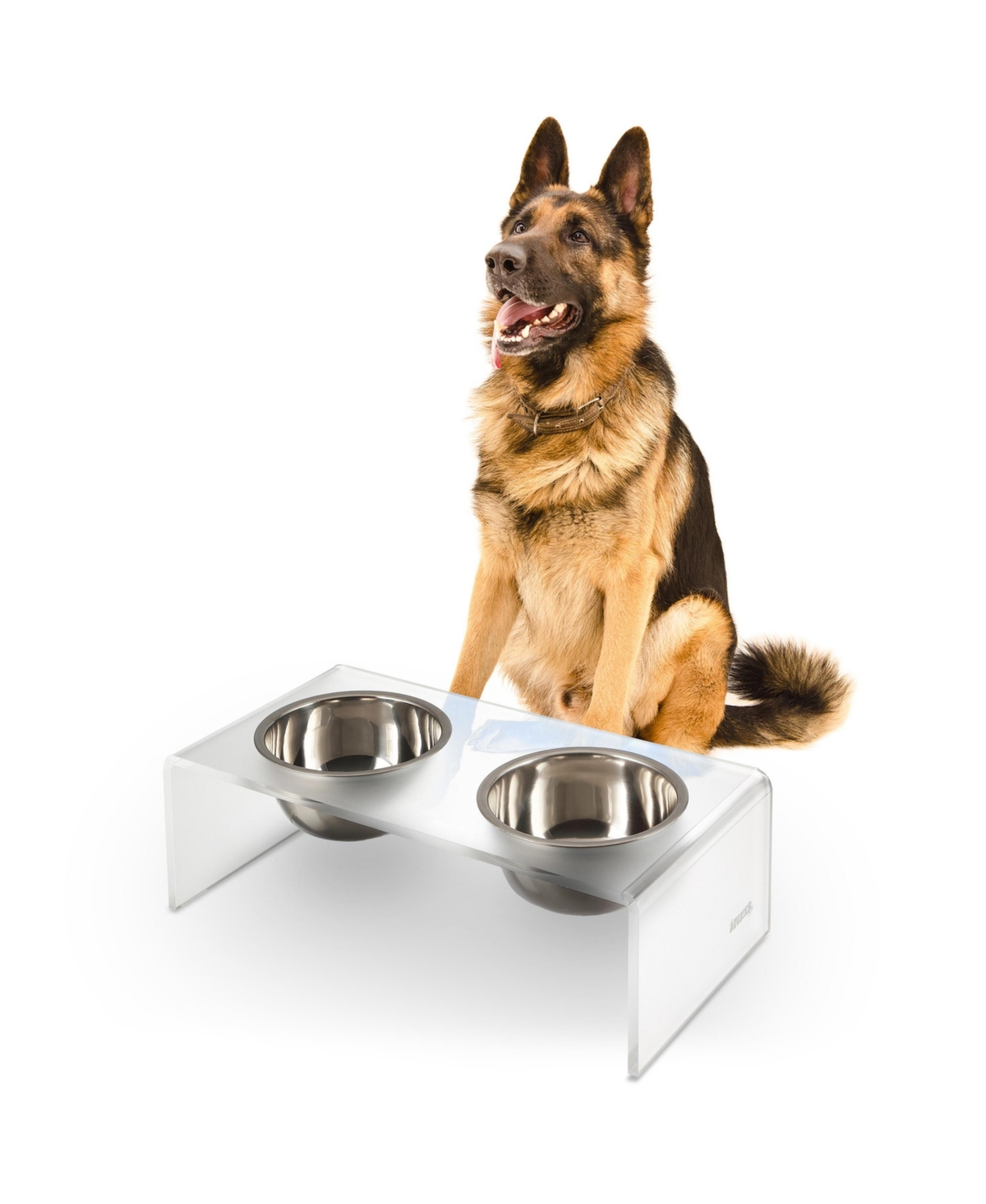 Click here for Keaton Modern Acrylic Rectangular Elevated Pet Fee... prices