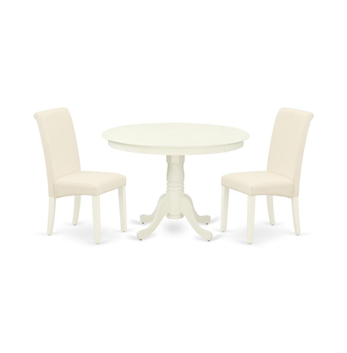 Click here for East West Furniture Dining Room Set Linen White -... prices