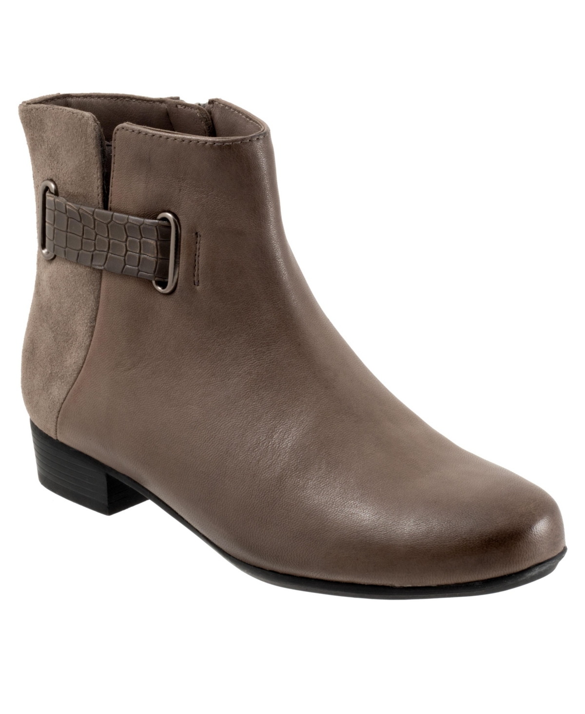 Click here for Trotters Maxwell Boot - Grey/grey suede prices