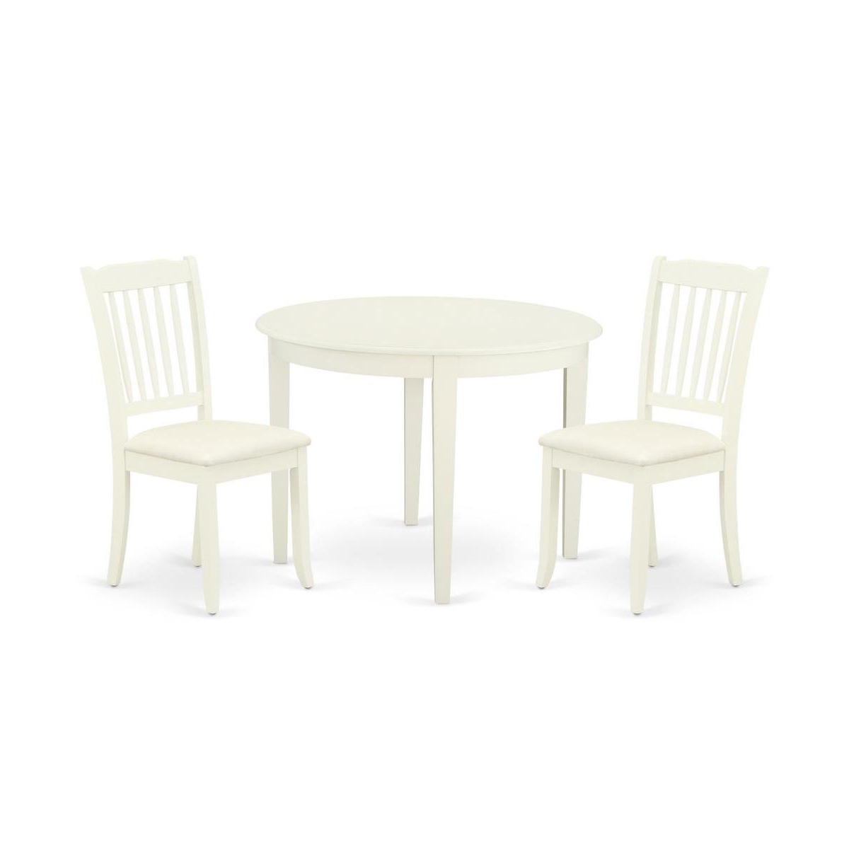 Click here for East West Furniture Dining Room Set Linen White -... prices