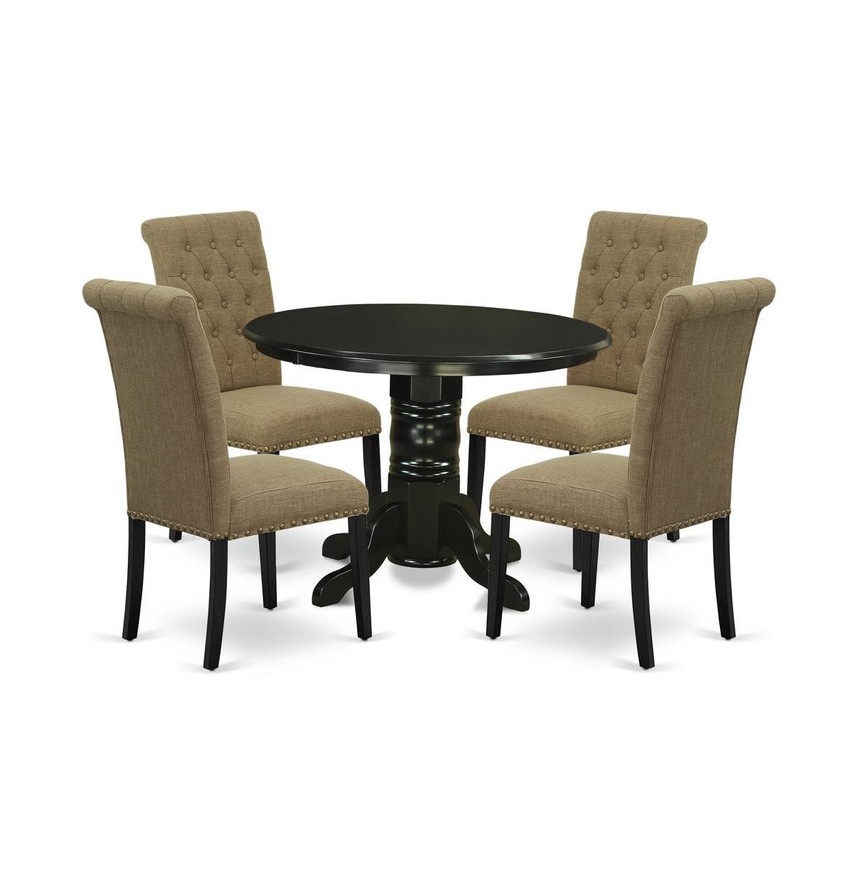 Click here for East West Furniture Dining Room Set Black - Black prices