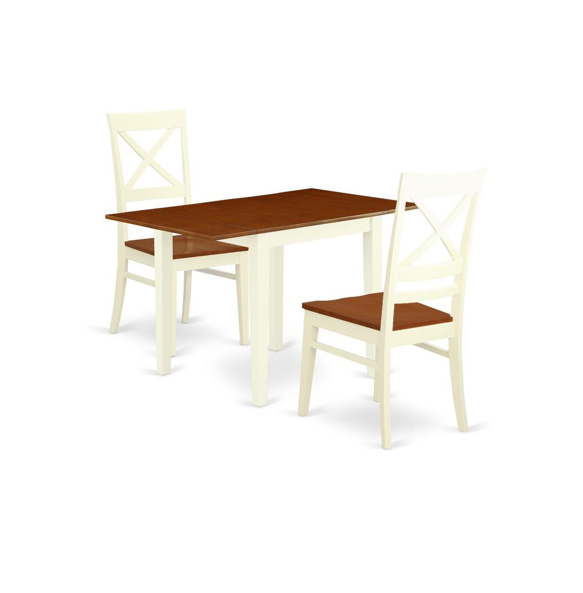 Click here for East West Furniture Dining Room Set Buttermilk & C... prices