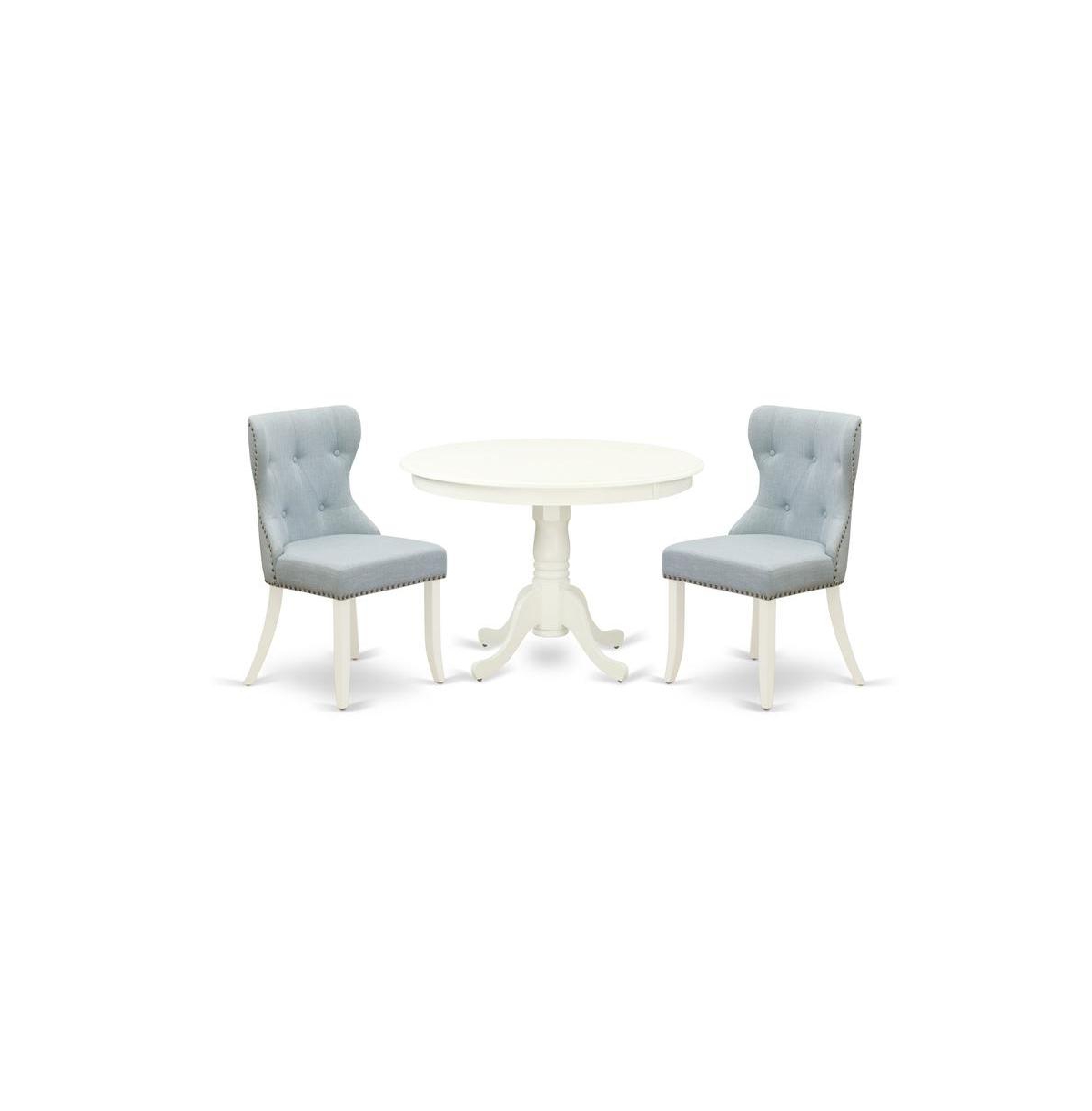 Click here for East West Furniture modern dining table set of two... prices
