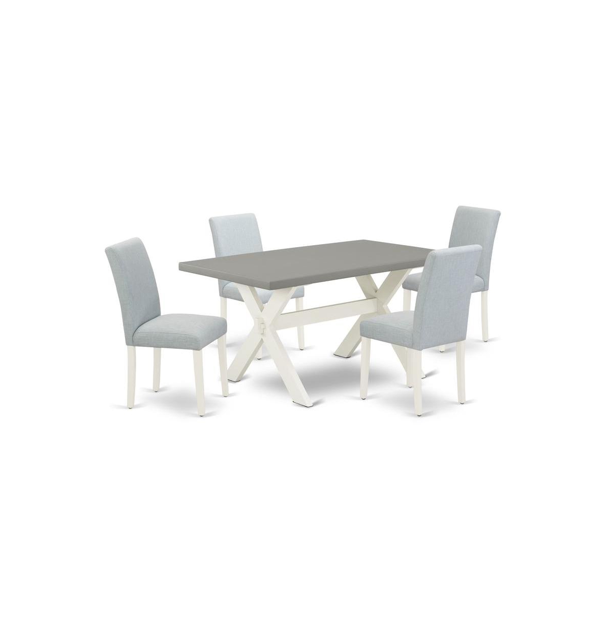 Click here for East West Furniture 5-Pc dining room table set Inc... prices