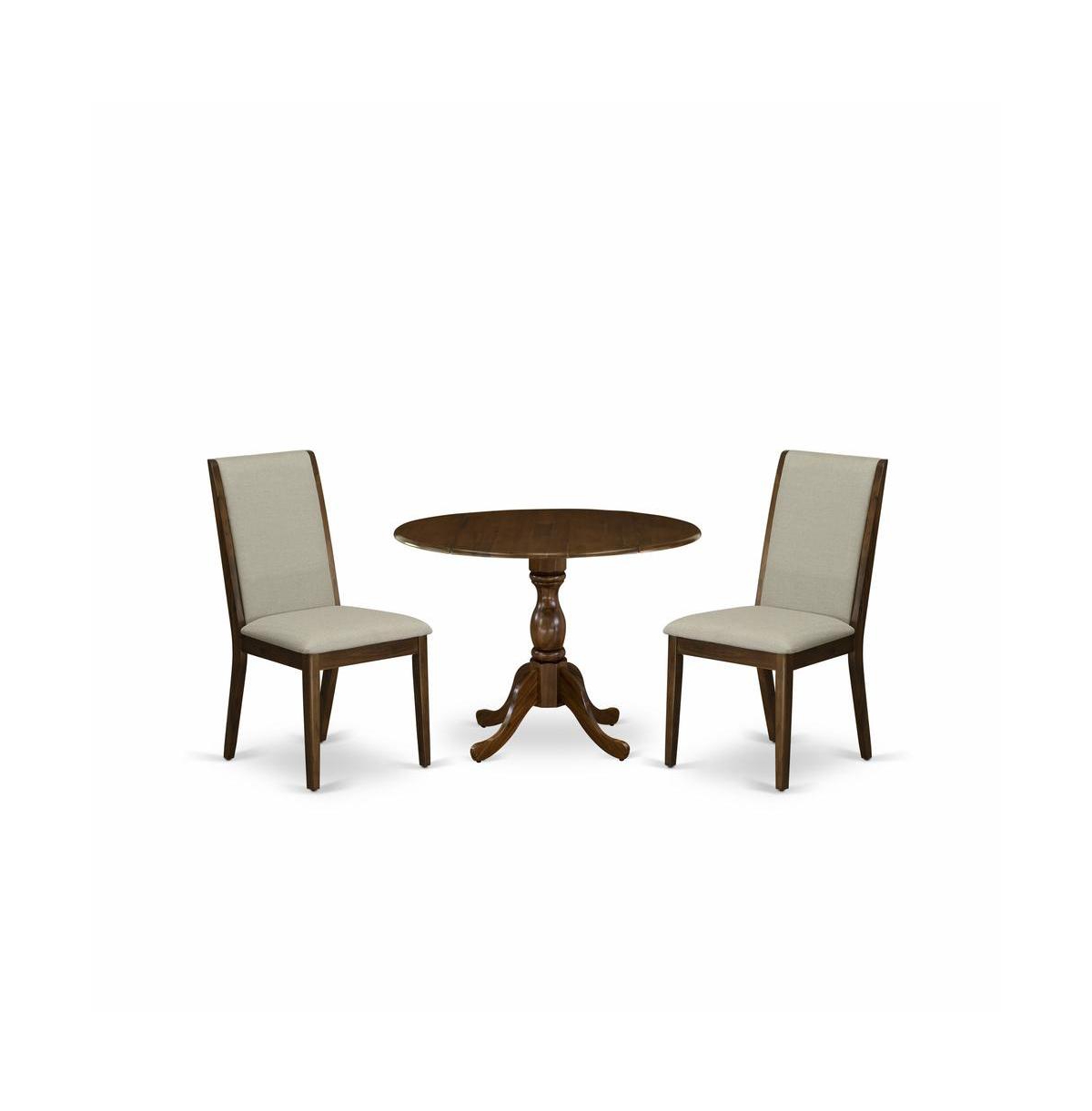 Click here for East West Furniture 3 Piece Modern Dining Table Se... prices