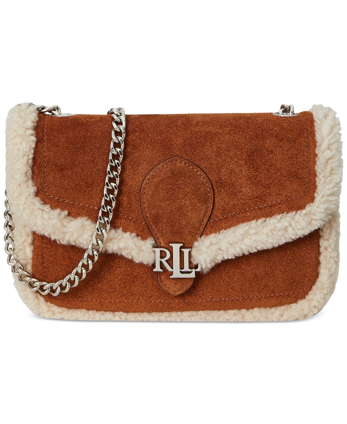 Click here for Lauren Ralph Lauren Bradley Small Suede Crossbody... prices