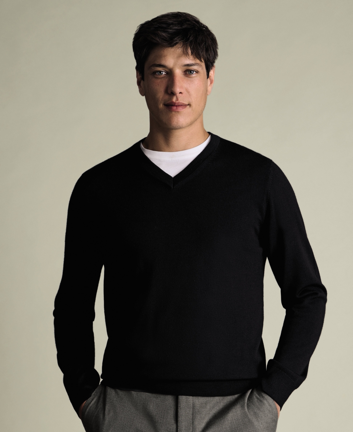 Click here for Charles Tyrwhitt Mens V-Neck Regular-Fit Sweater -... prices