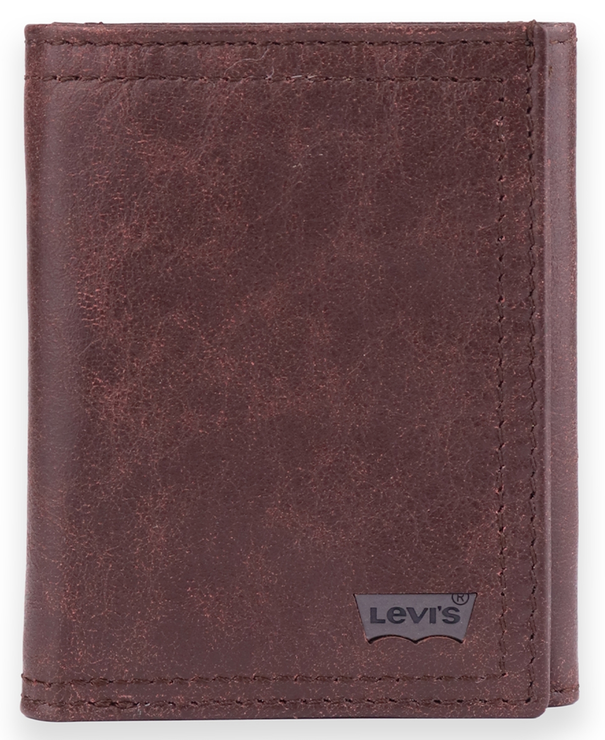 Click here for Levis Mens Crackle Tri-Fold Wallet - Brown prices