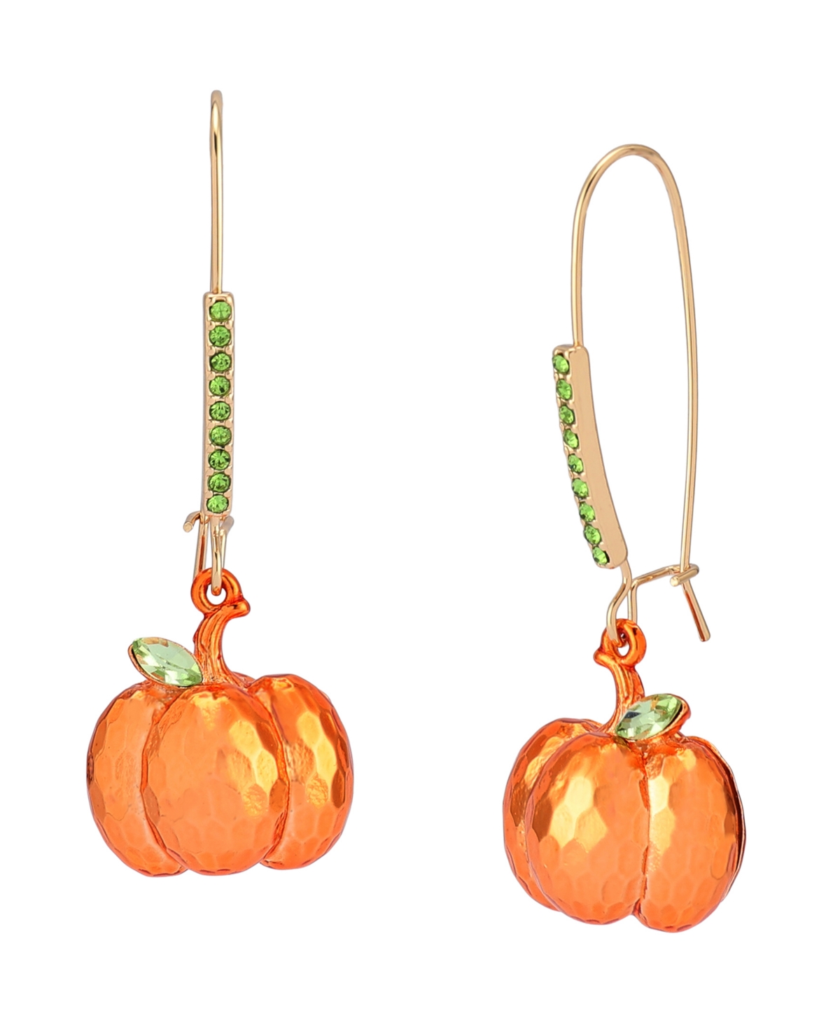 Click here for Betsey Johnson Faux Stone Pumpkin Dangle Earrings... prices