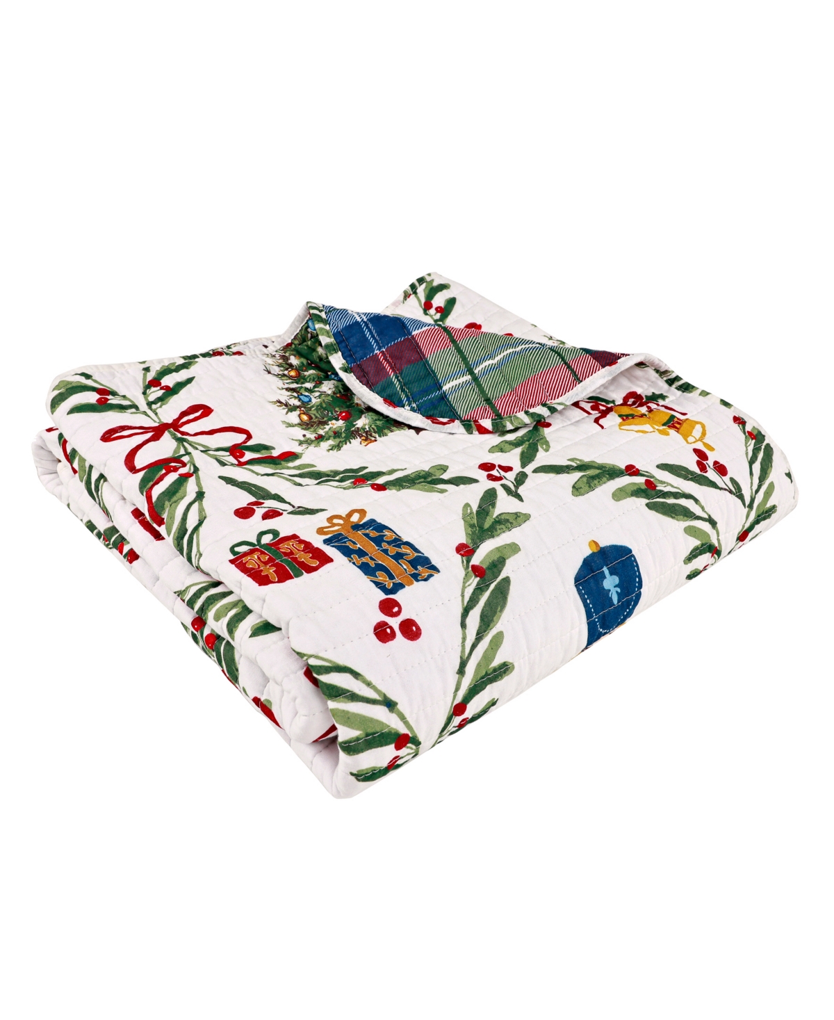 Click here for Levtex Festive Nutcrackers Reversible Quilted Thro... prices