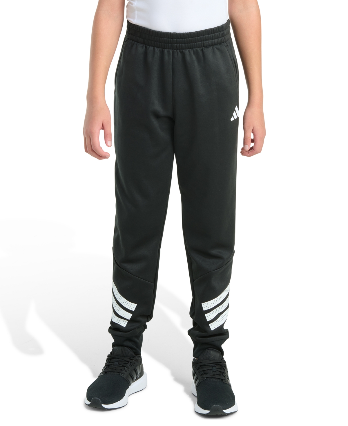 Click here for adidas Big Boys Elastic Waistband 3-Stripe Jogger... prices