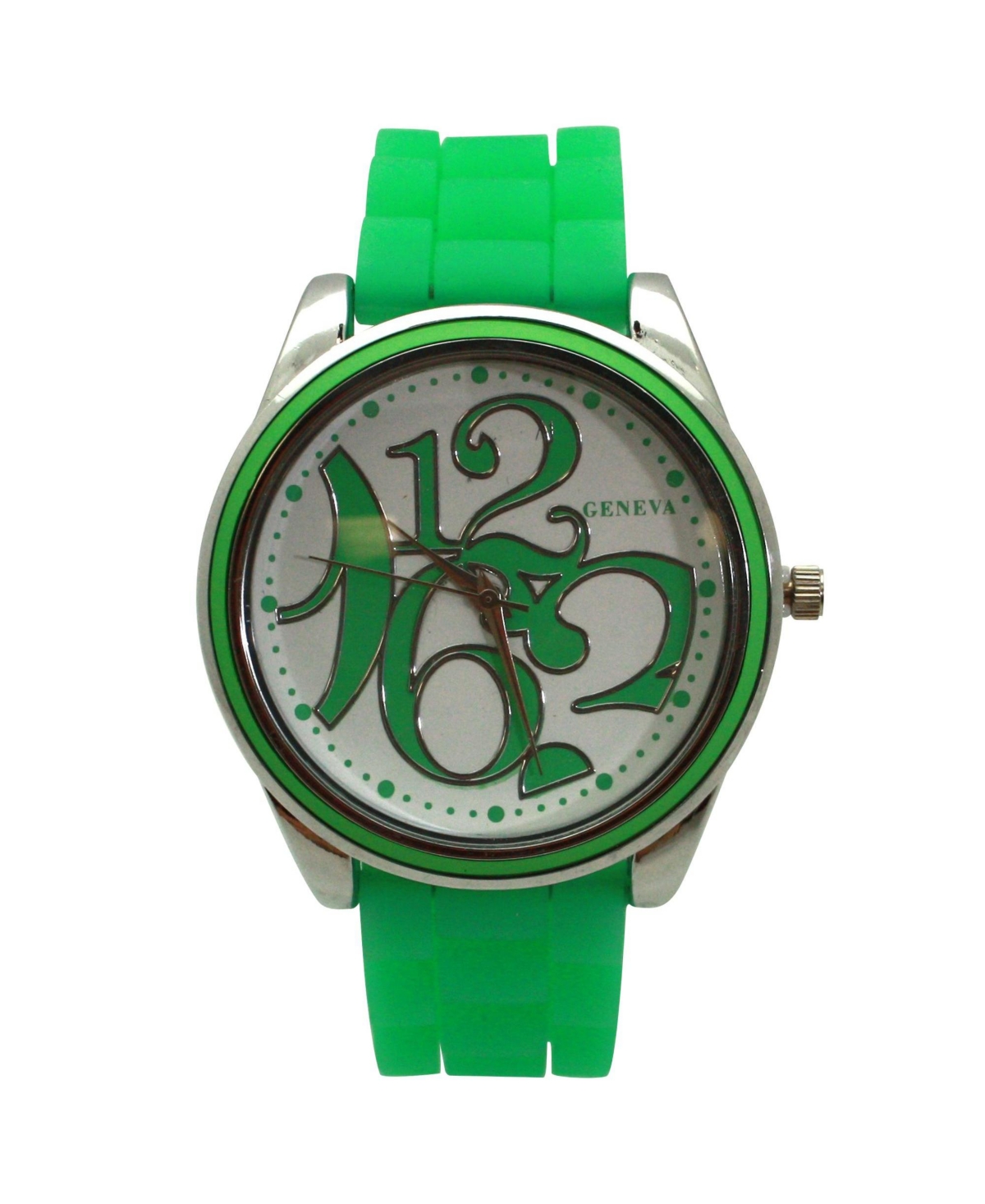 Click here for Olivia Pratt Lime Green Round Big Face with Colorf... prices