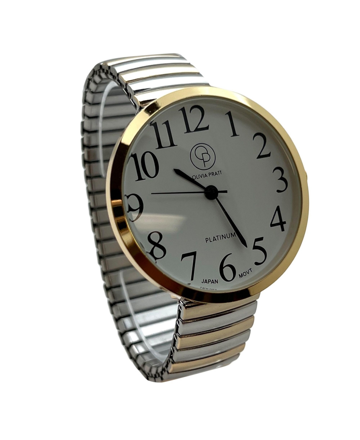 Click here for Olivia Pratt Two Tone Stretch Band Big Face Shiny... prices