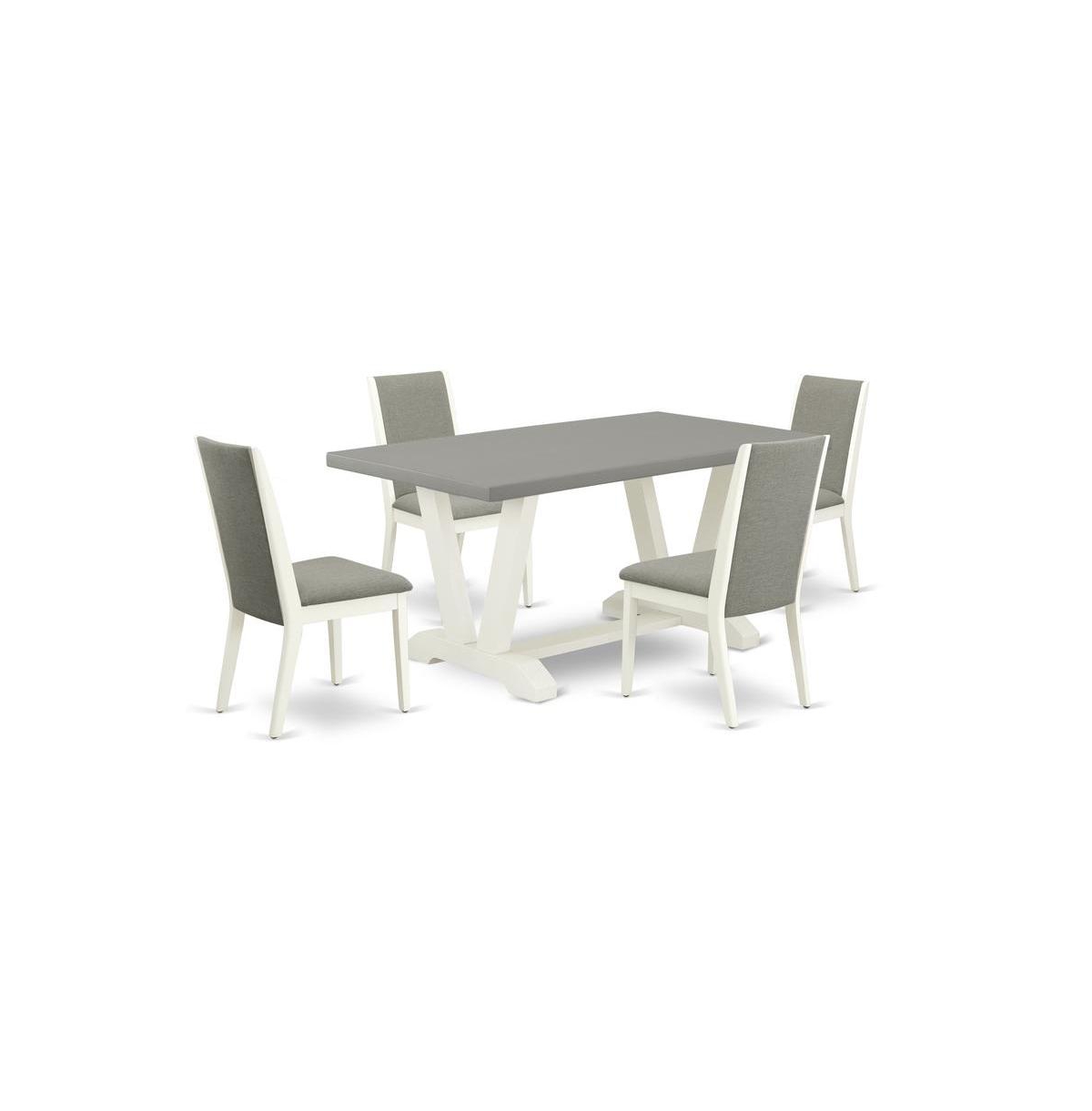 Click here for East West Furniture 5-Piece Stylish Modern Dining... prices