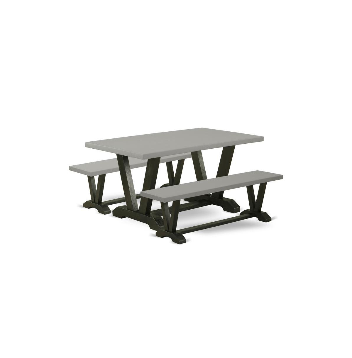 Click here for East West Furniture 3 Piece Kitchen Set - 1 Cement... prices