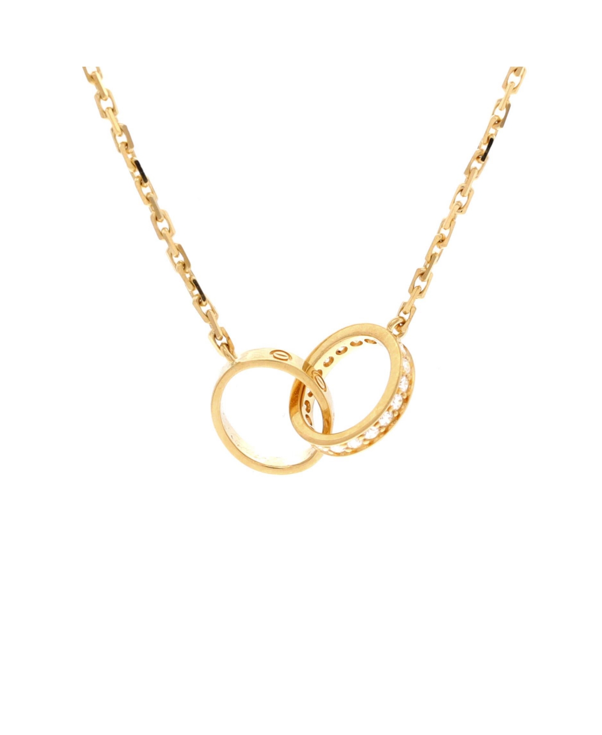 Click here for Pre-Owned Cartier Love Interlocking Necklace - 18k... prices