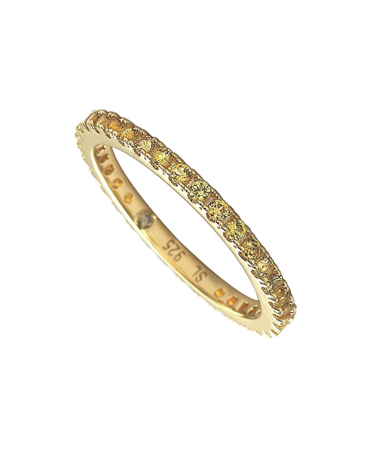 Click here for Suzy Levian Sterling Silver Sapphire Single Row Et... prices