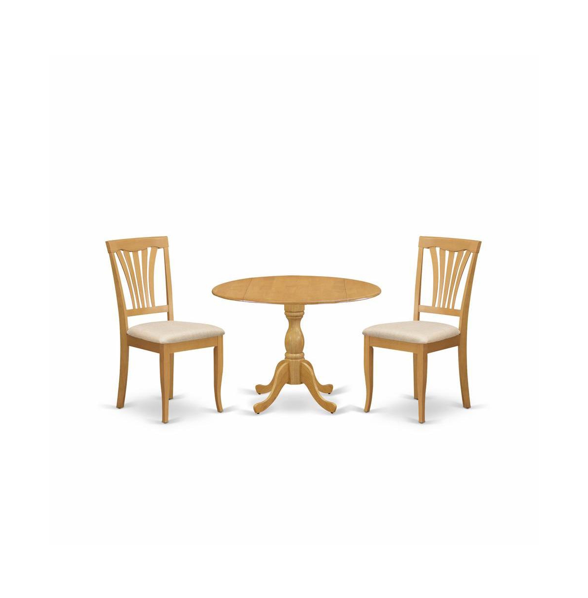 Click here for East West Furniture 3 Piece Modern Dining Table Se... prices